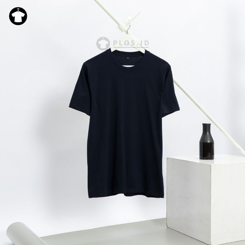Jual KAOS POLOS PRIA HITAM COTTON COMBED 30s PREMIUM | Shopee Indonesia