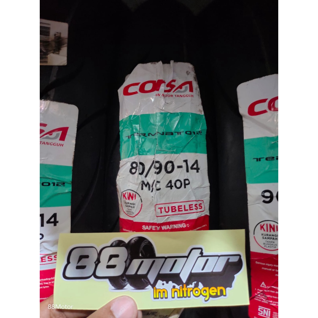 Jual Ban Corsa Terminator 80/90-14 Tubeless, OFFLINE LEBIH MURAH ...