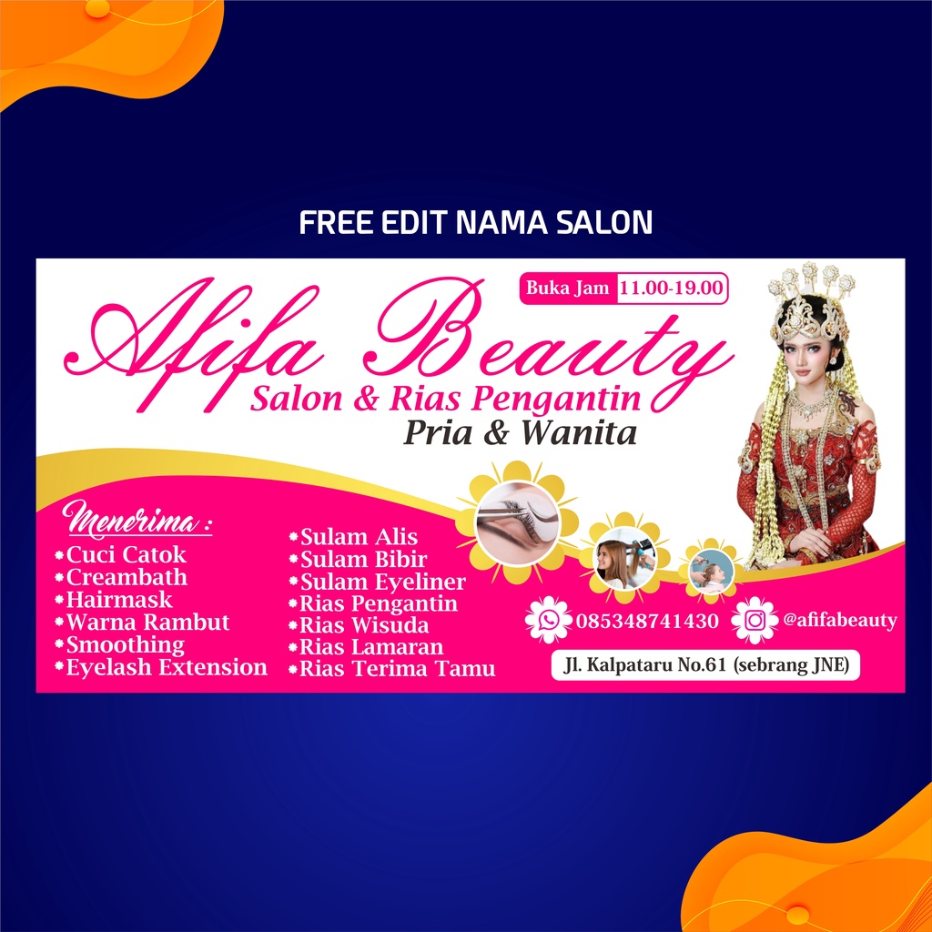 Jual SPANDUK BANNER SALON RIAS PENGANTIN | Shopee Indonesia