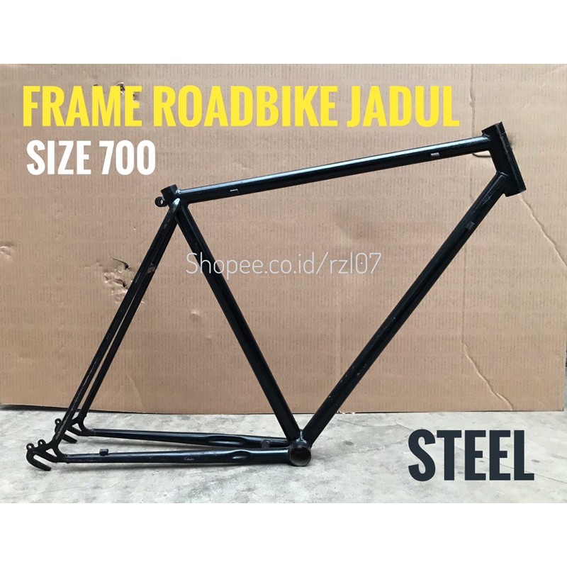 Jual Frame Roadbike Jadul size 700 besi sepeda balap hybrid | Shopee ...