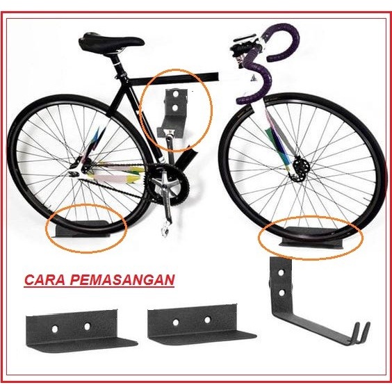 Jual Bracket/Gantungan Sepeda untuk Dinding, Praktis dengan Siku ...