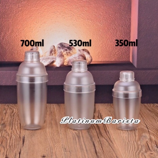 Jual Shaker acrylic 350ml 530ml 700ml PC transparan mengocok minuman plastik cocktail | Shopee ...
