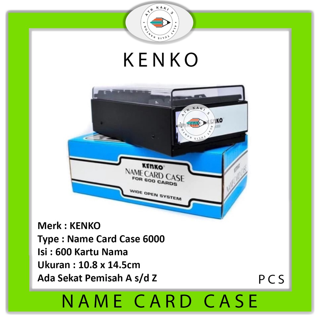 Jual KENKO - Box Name Card Case 6000 Kotak Kartu Nama - PCS | Shopee ...