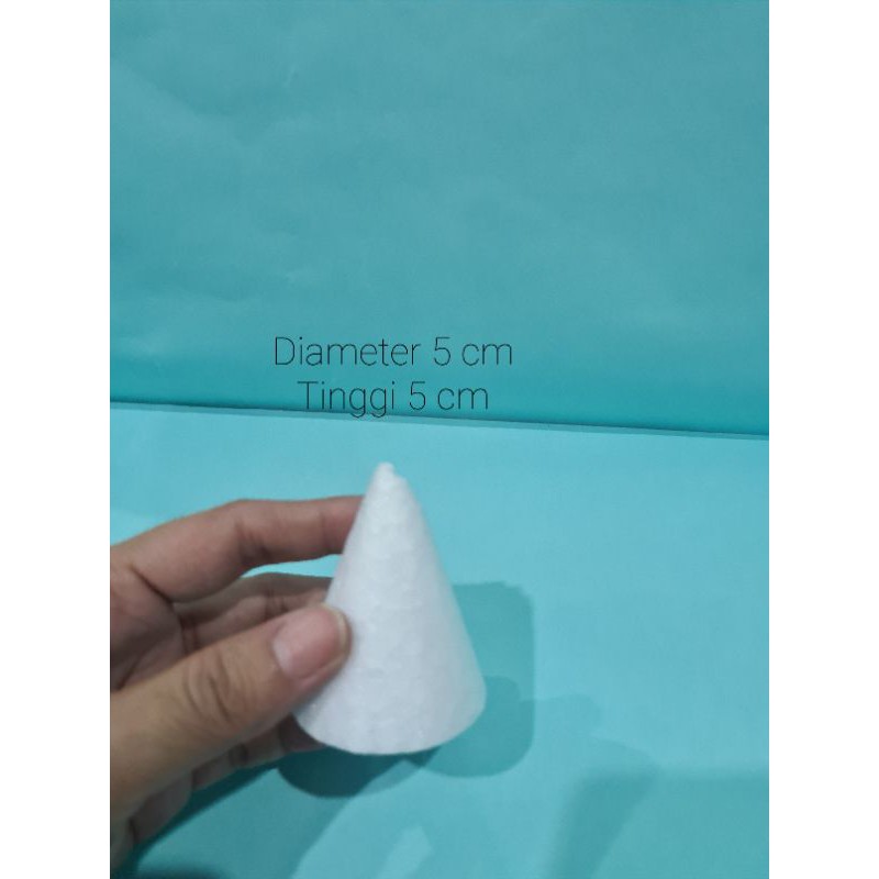 Jual Diameter 5cm Styrofoam Cone Gabus Kerucut Ukuran tinggi pilih di ...