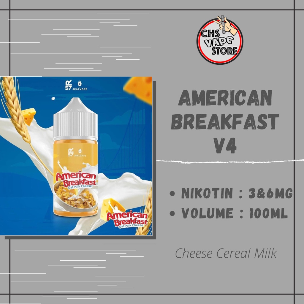 Jual Liquid American Breakfast V4 100ml Cheese Cereal Milk | Shopee ...