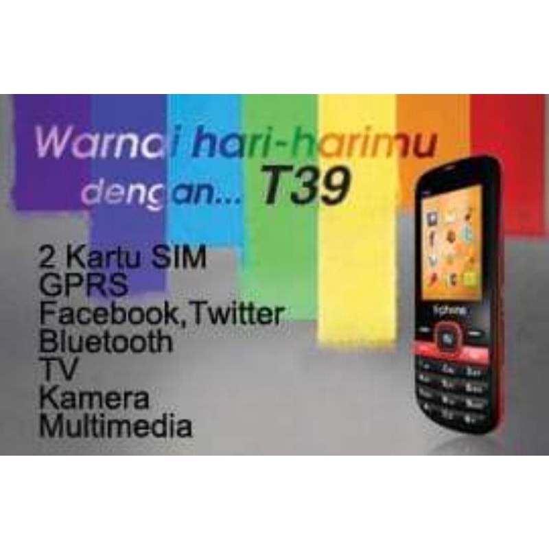 Jual Handphone TV tanpa Kuota Ti.phone T39TV Untuk Pemutar Musik ...