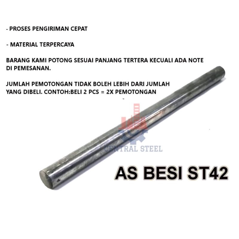 Jual As Besi st42 12mm Panjang-100cm | Shopee Indonesia