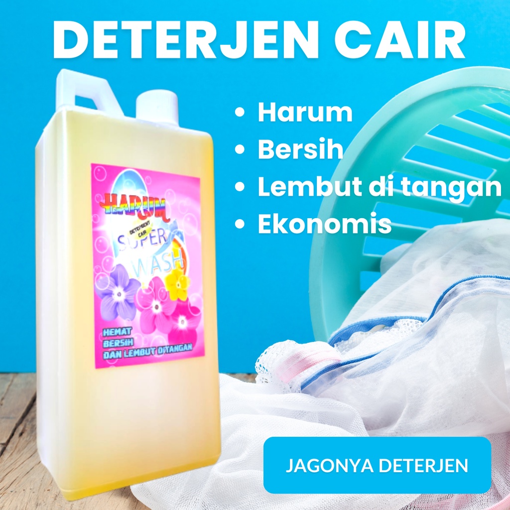 Jual DETERGENT LIQUID (SABUN CUCI CAIR) 1 LITER DETERJEN CAIR 1 LITER ...