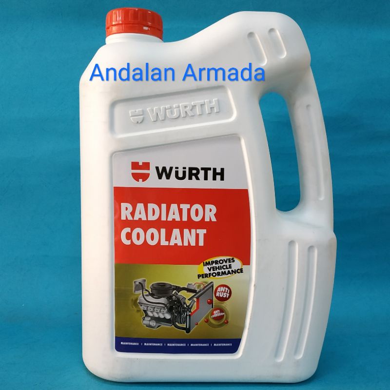 Jual Wurth radiator Coolant Merah 5 Liter | Shopee Indonesia