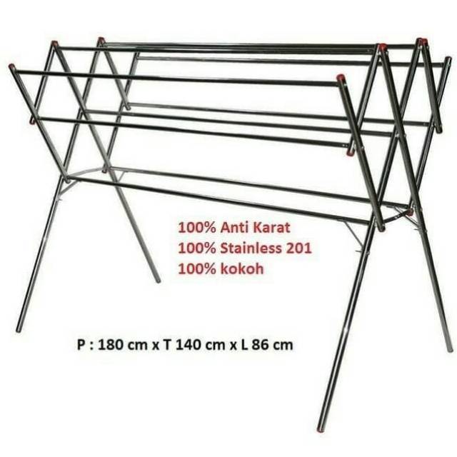 Jual Jemuran Baju Stainless Steel jemuran pakaian besi stainless ...