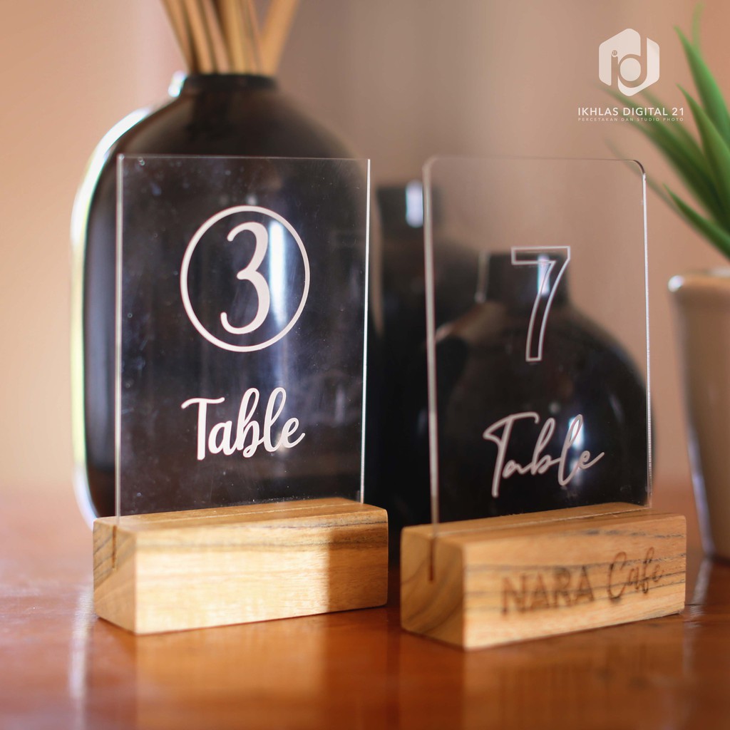 Jual NOMOR MEJA AKRILIK | NOMER MEJA | NOMOR MEJA CAFE / Restoran ...