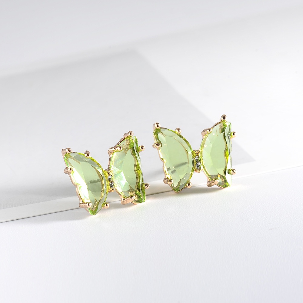 Jual Anting Kristal Lucu Transparan Berwarna Kupu-Kupu / Aksesoris ... Jual Anting Kristal Lucu Transparan Berwarna Kupu-Kupu / Aksesoris ...