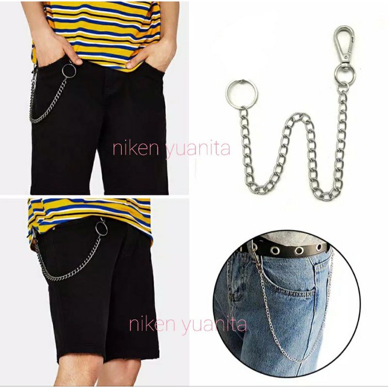 Jual rantai dompet pria tali stainless steel punk fashion aksesoris ...