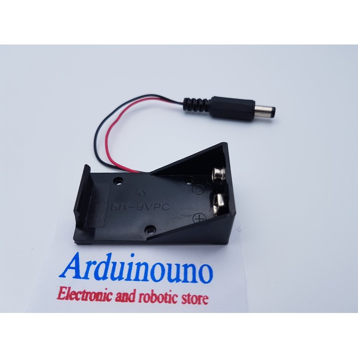 Jual 9V Battery Holder Box Case Wire with Plug untuk Arduino | Shopee ...