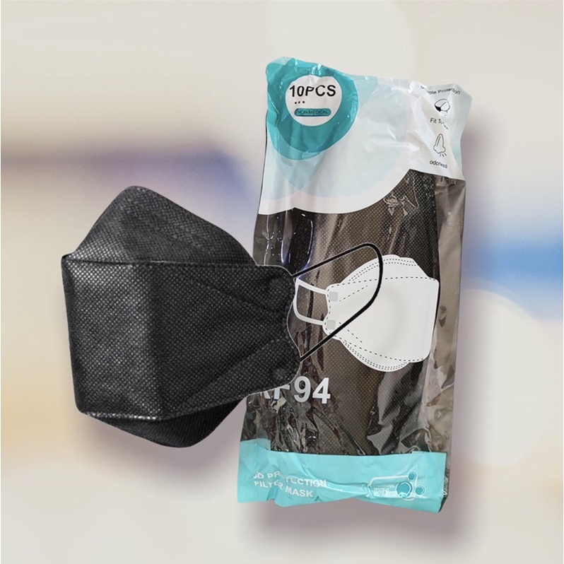 Jual Masker KF94 KOREA 4D 4PLY HITAM / PUTIH ISI 10 PCS | Shopee Indonesia