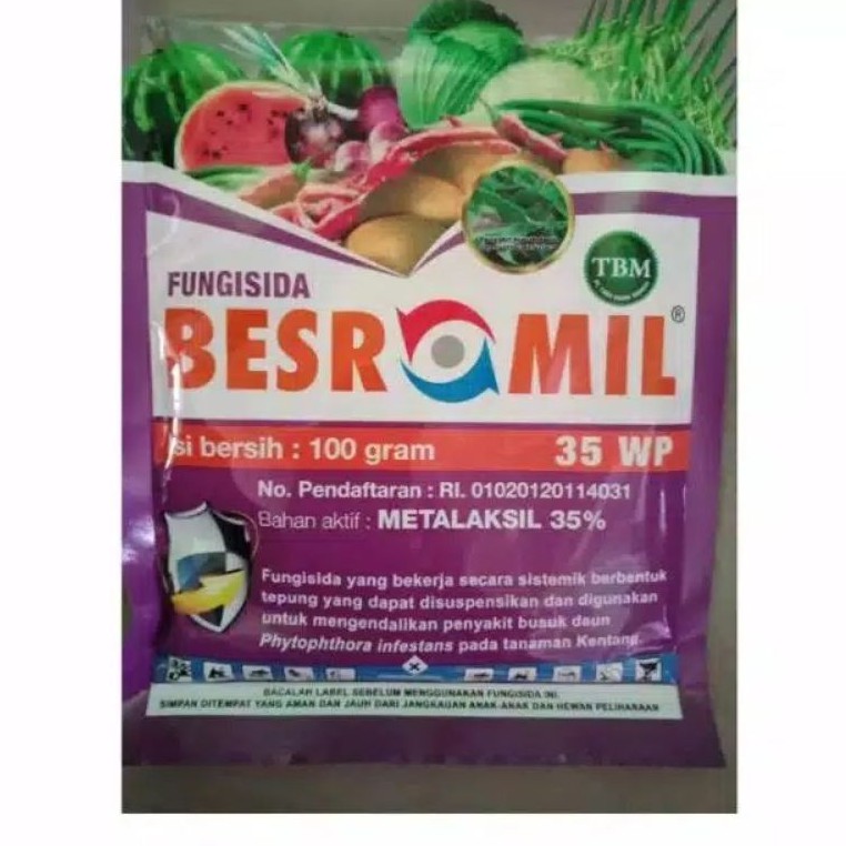 Jual Fungisida Besromil 35WP untuk mengendalikan busuk daun, busuk buah ...