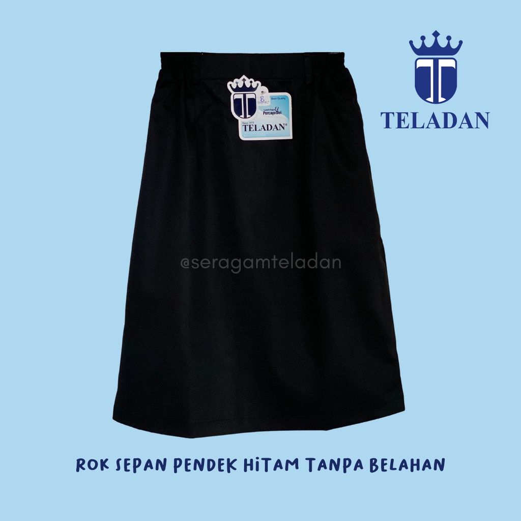 Jual Rok Sepan Pendek Hitam Tanpa Belahan (Seragam Sekolah TELADAN ...