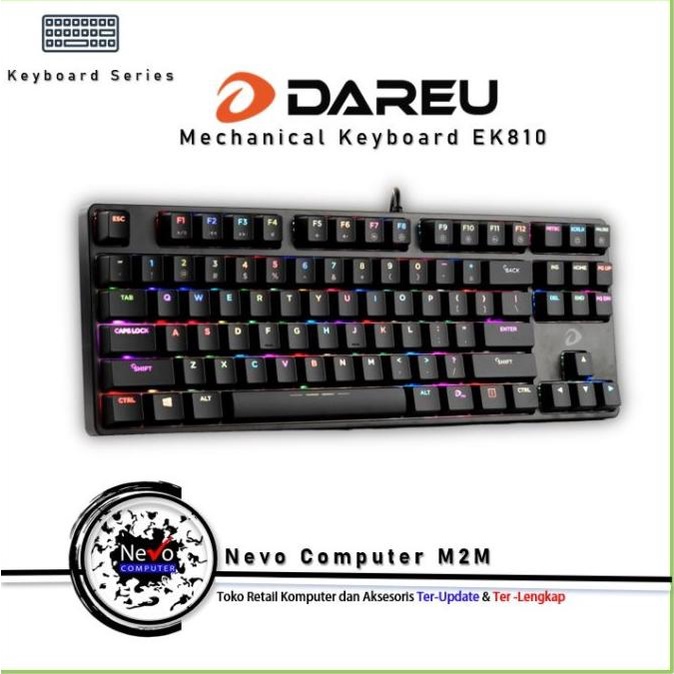 Jual Dareu Keyboard Ek810|Black|Mechanical Keyboard Maeladela | Shopee ...