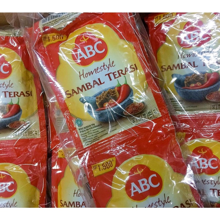Jual Sambal Terasi ABC Sambal Terasi - Kemasan 10 sachet @20 gram ...