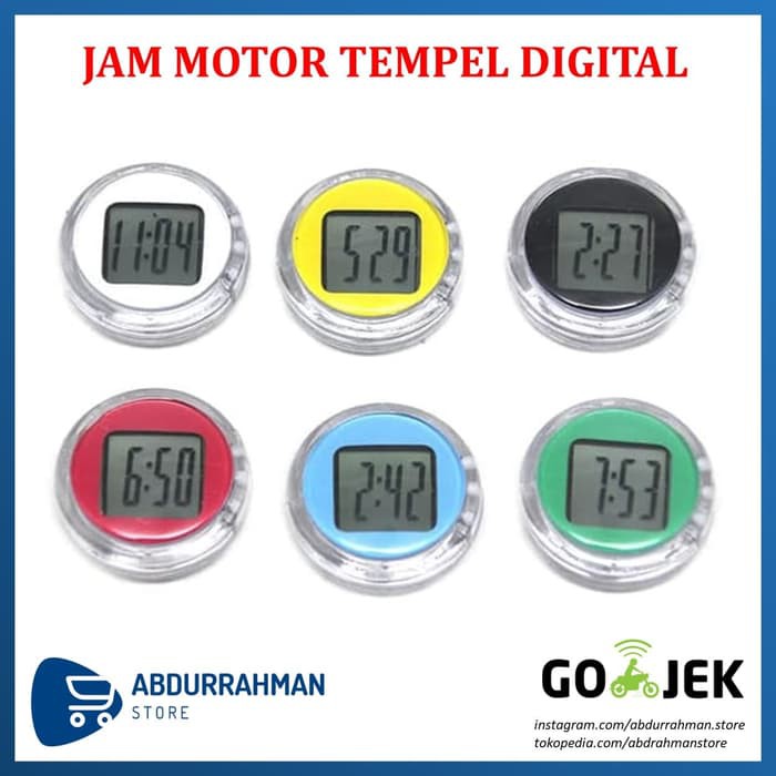 Jual Dijual Jam Motor Tempel Mobil Sepeda Waterproof Anti Air Digital ...