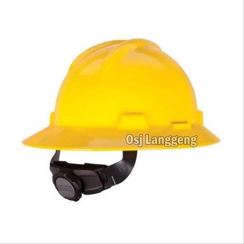 Jual Helm Safety MSA Full Brim Fastrack Ori - Helm Safety Proyek MSA ...