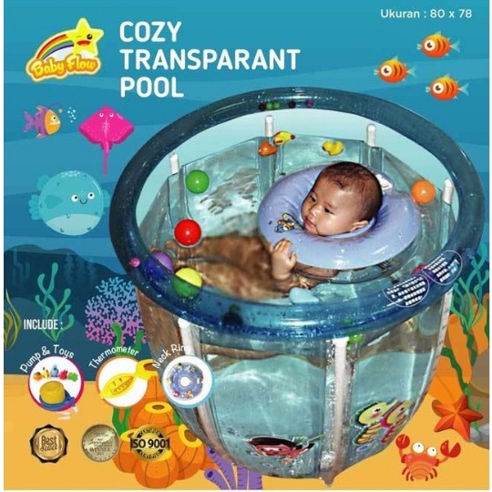 Jual Baby Flow Kolam bayi / Baby SPA Baby flow Cozy Transparant (bening ...