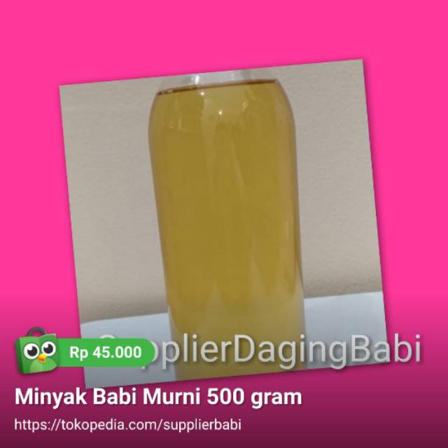 Jual Minyak Babi Cair Murni - 300 ml | Shopee Indonesia