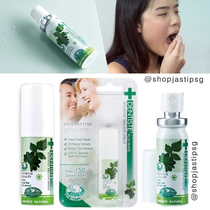 Jual Dentiste Plus White Hygienic Breath Spray 15ml Penghilang Bau ...