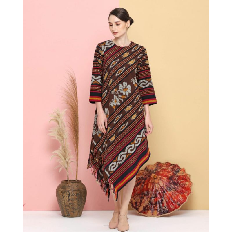 Jual DRESS TENUN BLANKET ETNIK MOTIF TENUN TROSO JEPARA TENUN NUSANTARA | Shopee Indonesia