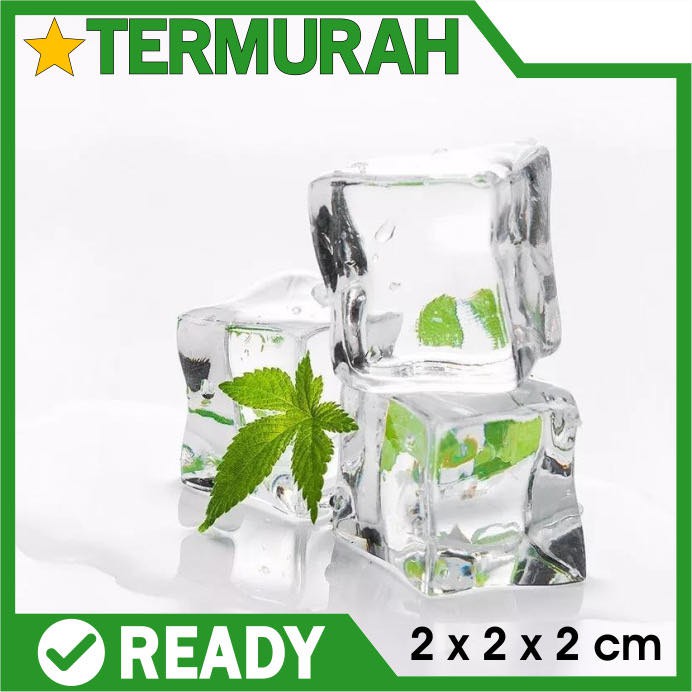 Jual FAKE ICE CUBE KUBIK / es batu palsu cubes food slime photography ...