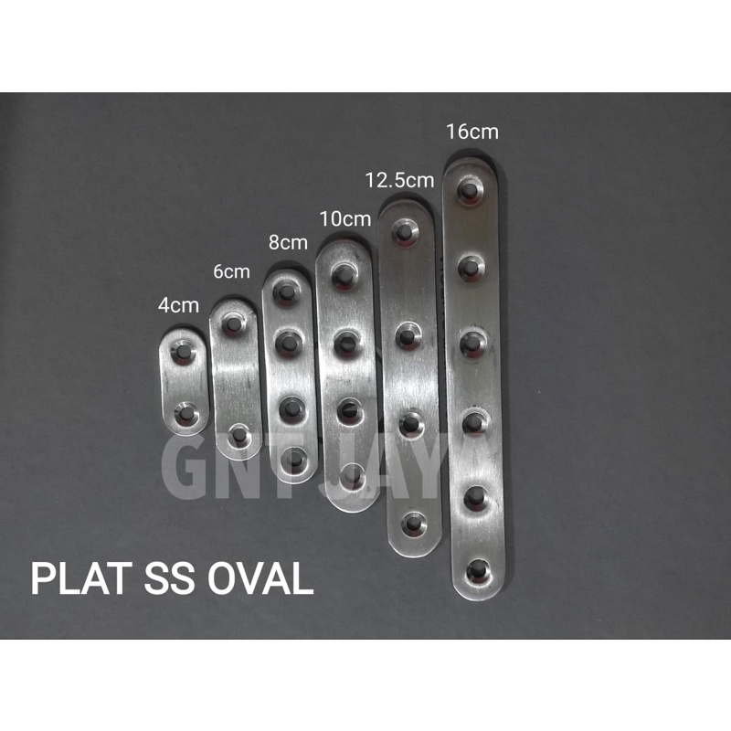 Jual PLAT SS OVAL stainless steel tebal premium 4cm 6cm 8cm 10cm 12.5cm 16cm sambungan ...