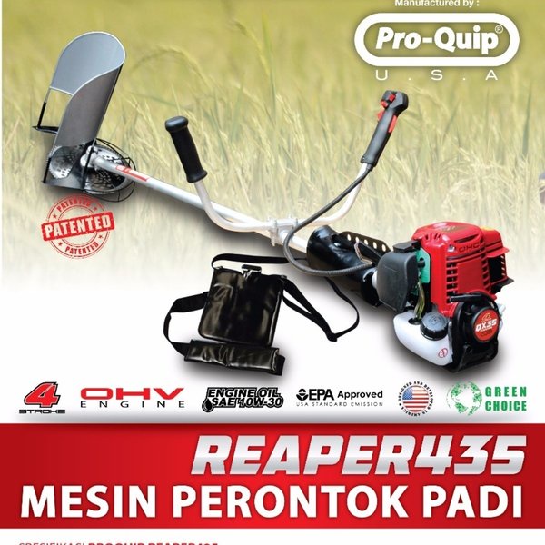 Jual Mesin Potong Padi PROQUIP 435 / Paddy Reaper 4 Tak PRO-QUIP 435 ...