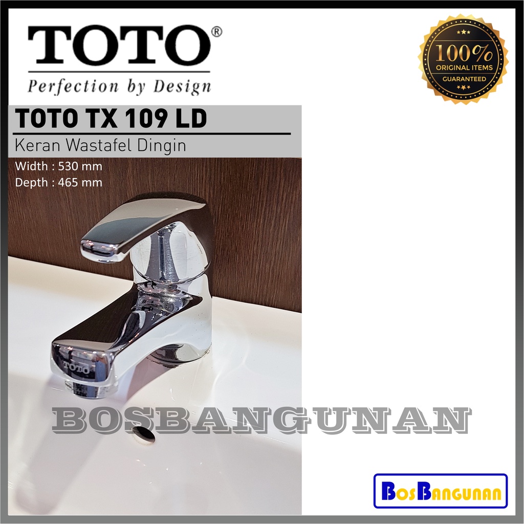 Jual Keran Wastafel TOTO TX109LD / Kran Wastafel TOTO TX 109 LD COLD ...