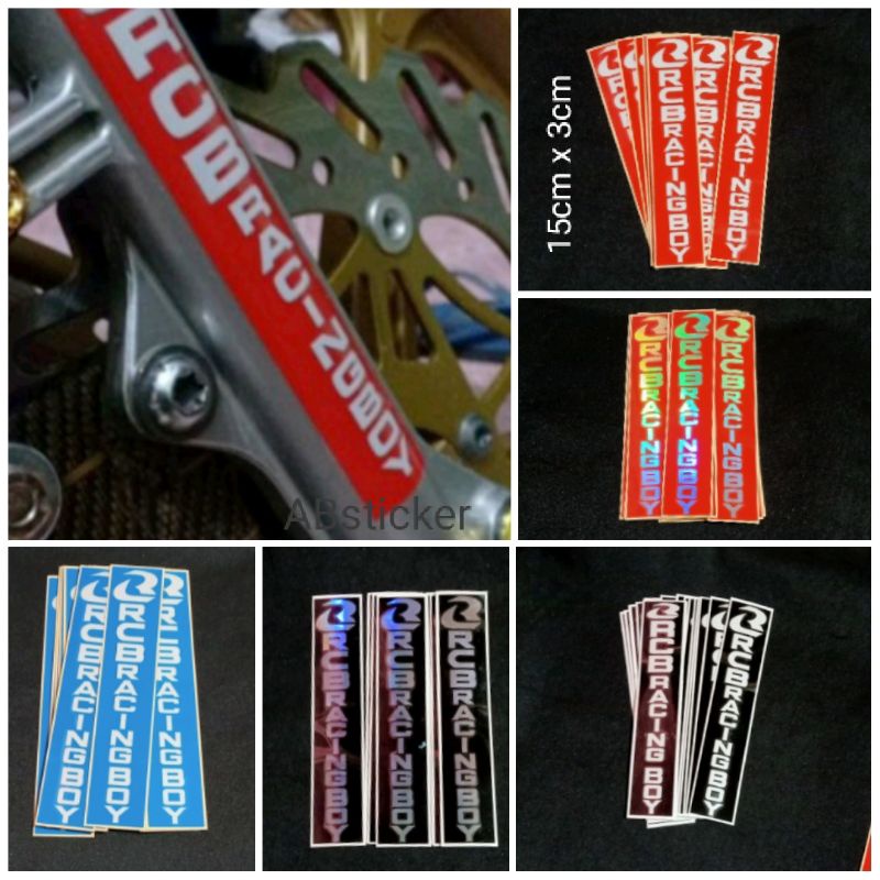 Jual STICKER SHOCK RCB RACING BOY | Shopee Indonesia