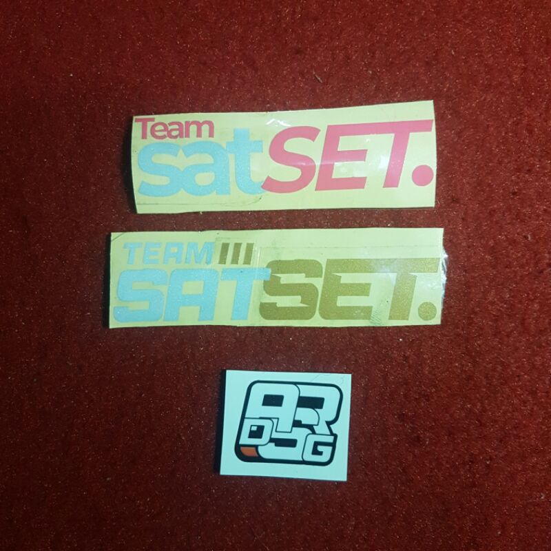 Jual stiker team satset sat set bahan scotlite reflektif murah | Shopee ...
