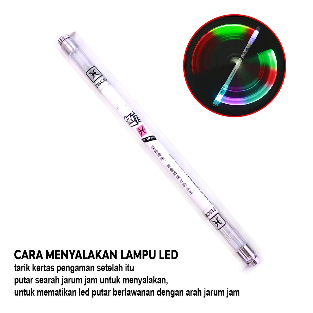 Jual [DENGAN LED] Spinning pen pena spinner led balance anime lampu ...