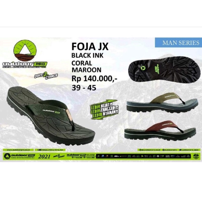 Jual SANDAL GUNUNG OUTDOOR PRO FOJA ORI 100% | Shopee Indonesia