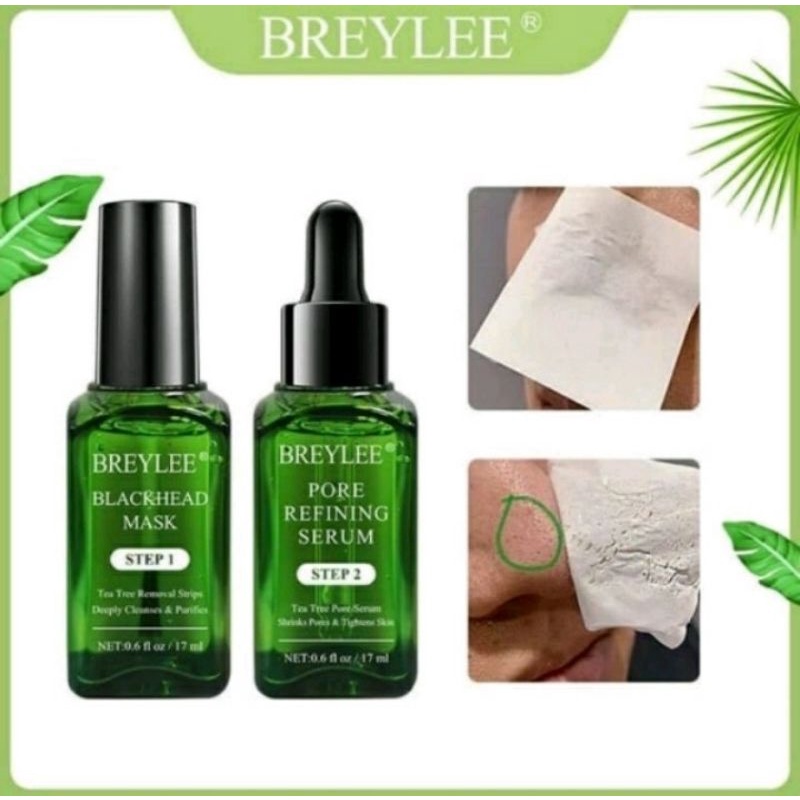 Jual BREYLEE Blackhead Mask Step 1 & Breylee Pore Refining Serum Step 2 ...