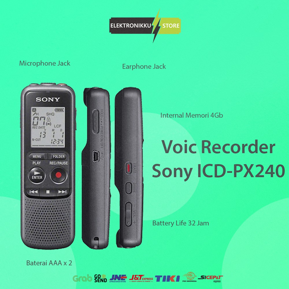 Jual Alat Perekam Suara Sony ICD-PX240 Digital Voice Recorder | Shopee ...