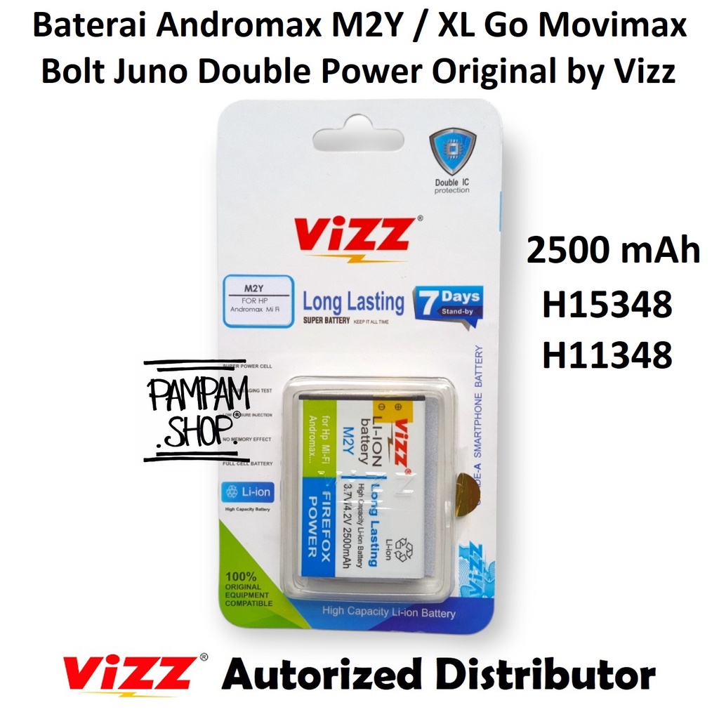 Jual Baterai Vizz Original Double Power Modem M2Y XL Go MoviMax MV-003BT MC003BT H15348 H11348 ...