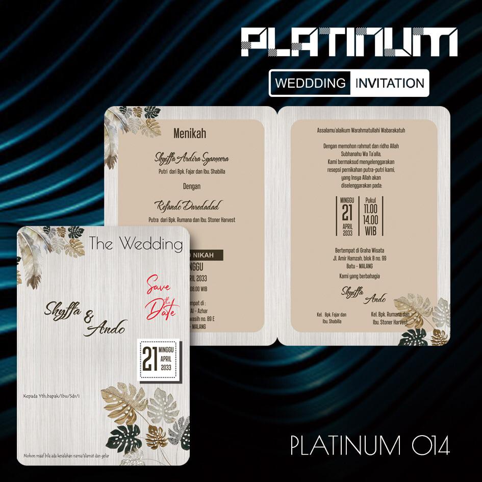 Jual PLATINUM 14 Blanko Undangan | Blangko Undangan | Undangan Murah | Shopee Indonesia