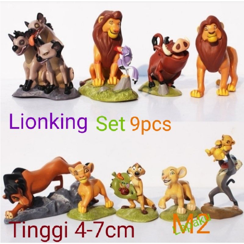 Jual THE LION KING DISNEY FIGURE SIMBA SCAR MUFASA NALA RAFIKI SET 9PCS ...