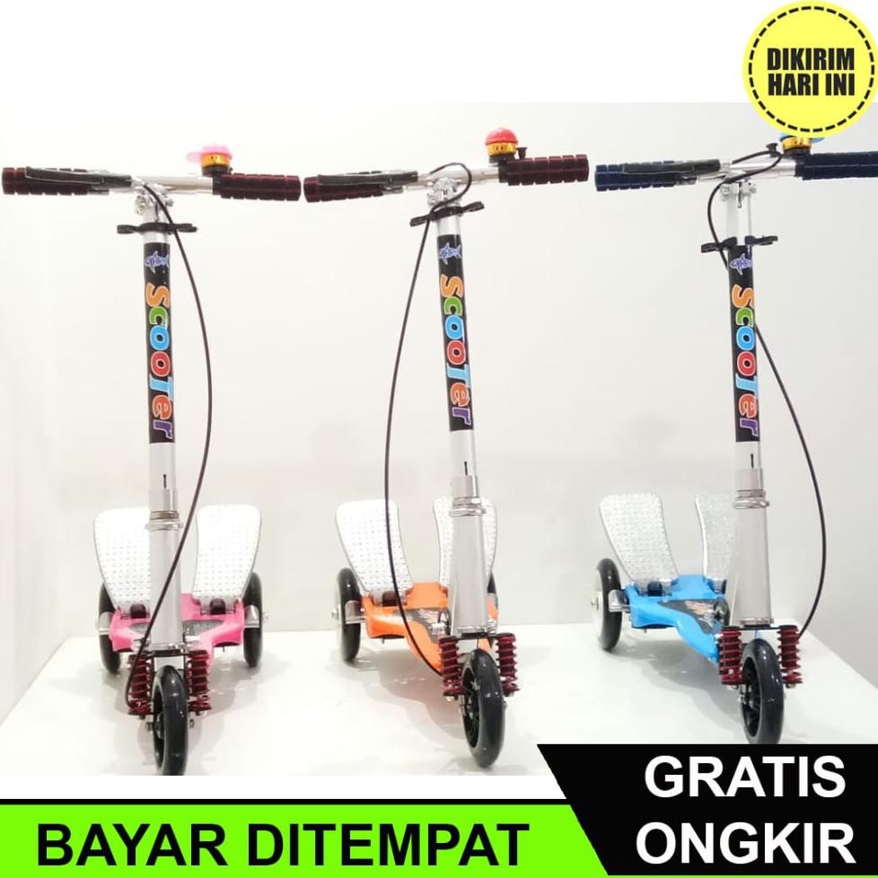 Jual (BAYAR DITEMPAT) DC5426 SKUTER DUAL PEDAL / SKUTER GENJOT BESI ...