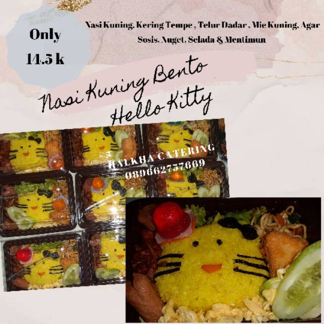 Jual Nasi Kuning Hello kitty|Halal |Nikmat |Murah | Shopee Indonesia