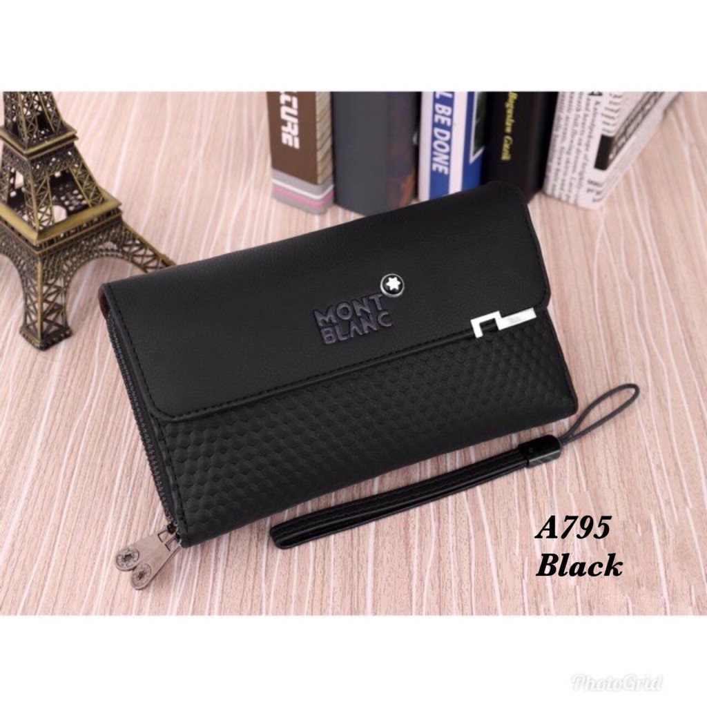 Jual Handbag pria A795 Bahan kulit sintetis free pena | Tas tangan pria ...