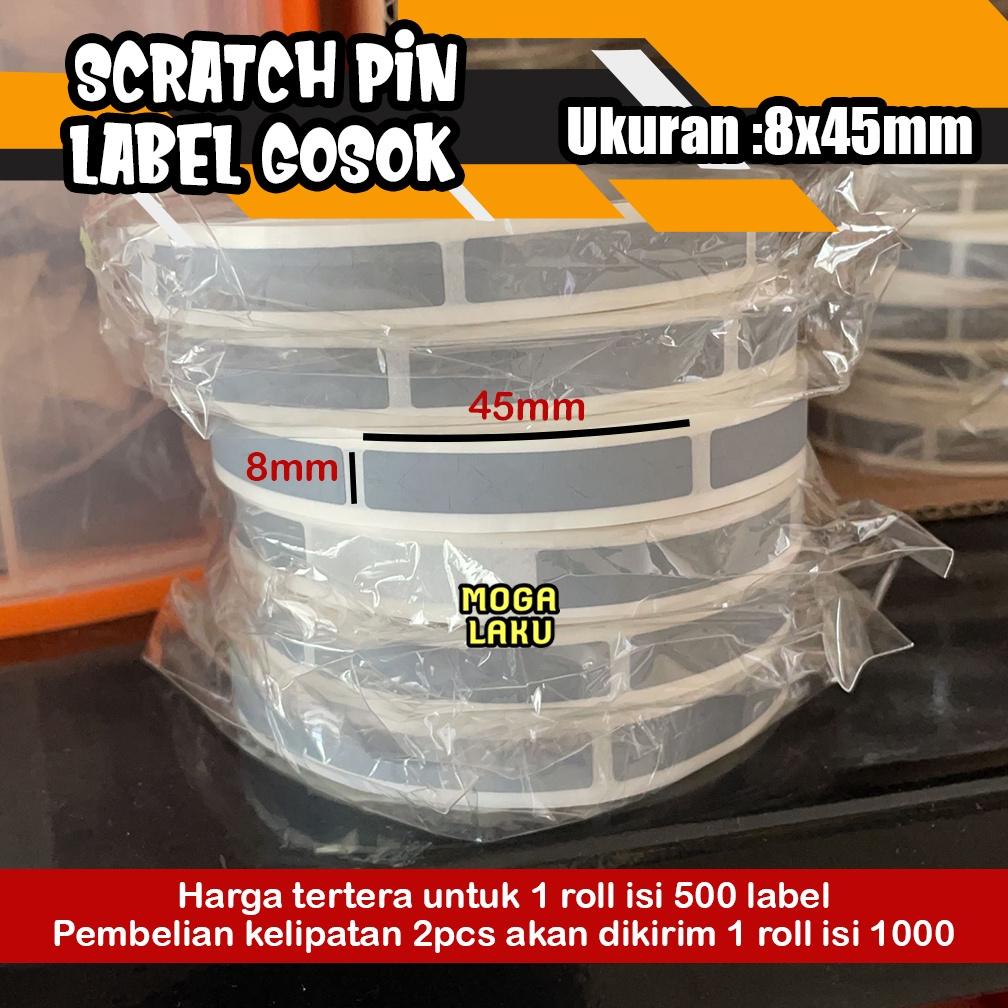 Jual SERBAGUNA SCRATCH OFF PIN LABEL GOSOK PIN PENUTUP PIN VOUCHER ...