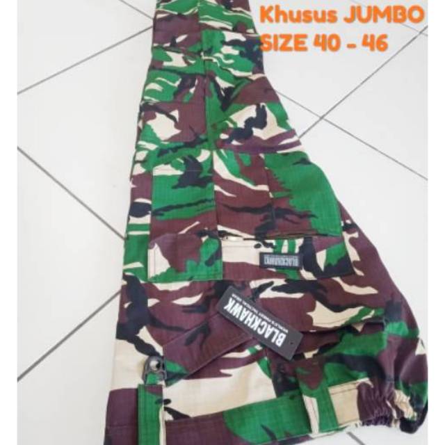 Jual Celana Panjang Jumbo size 40 - 46 Taktikal blakhawk malvinas TNI ...