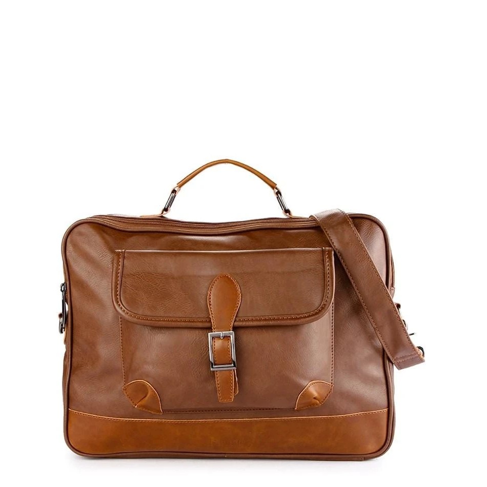 Jual Urban State - Distressed Leather Laptop Bag - Camel | Shopee Indonesia