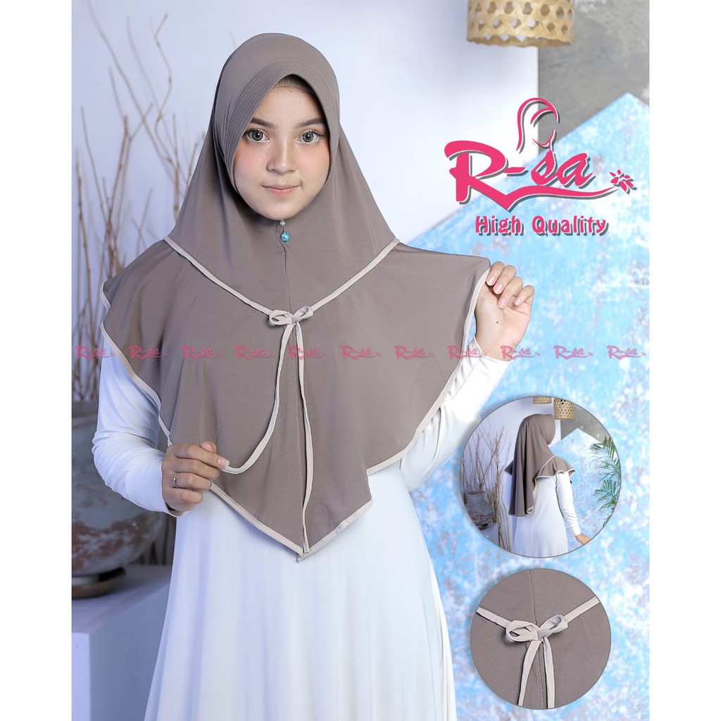 Jual Jilbab jumbo Hijab instan Khimar syari ︎ ︎ R-sa pliple | Shopee Indonesia
