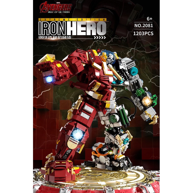 Jual 1203 PCS Mainan Bulding Blocks Brick Anak Model Iron Hero Ironman ...